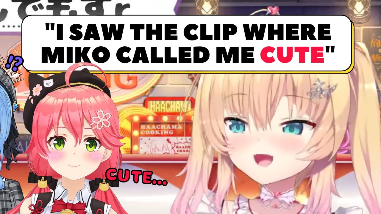 Haachama Talks About The Clip Where Miko Called Her Cute【Hololive ENG ...