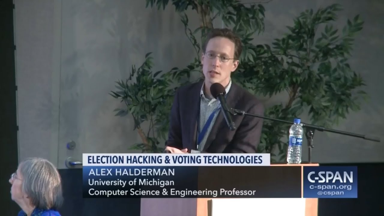 J. Alex Halderman USB Cards Election Management System - YouTube