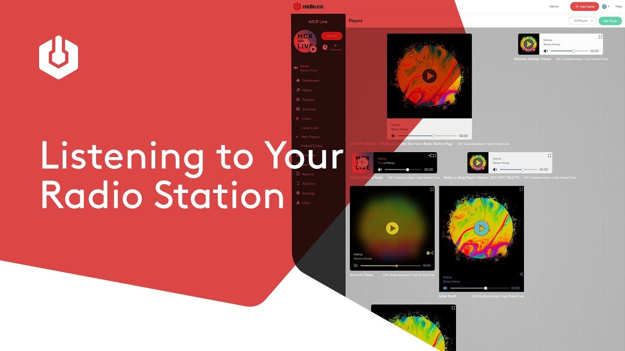 #6. Radio.co Studio: Listening to Your Station - YouTube