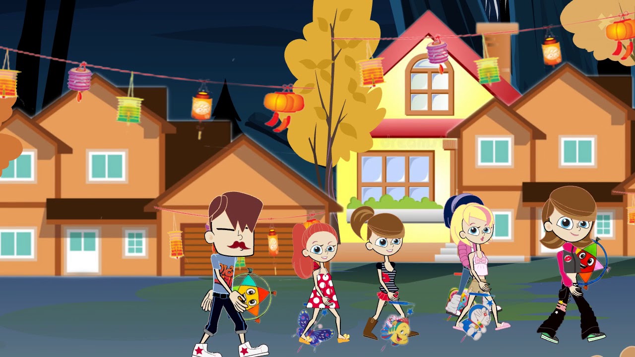 Rước Đèn Tháng Tám - Nhạc Trung thu hay - 2D animation - YouTube