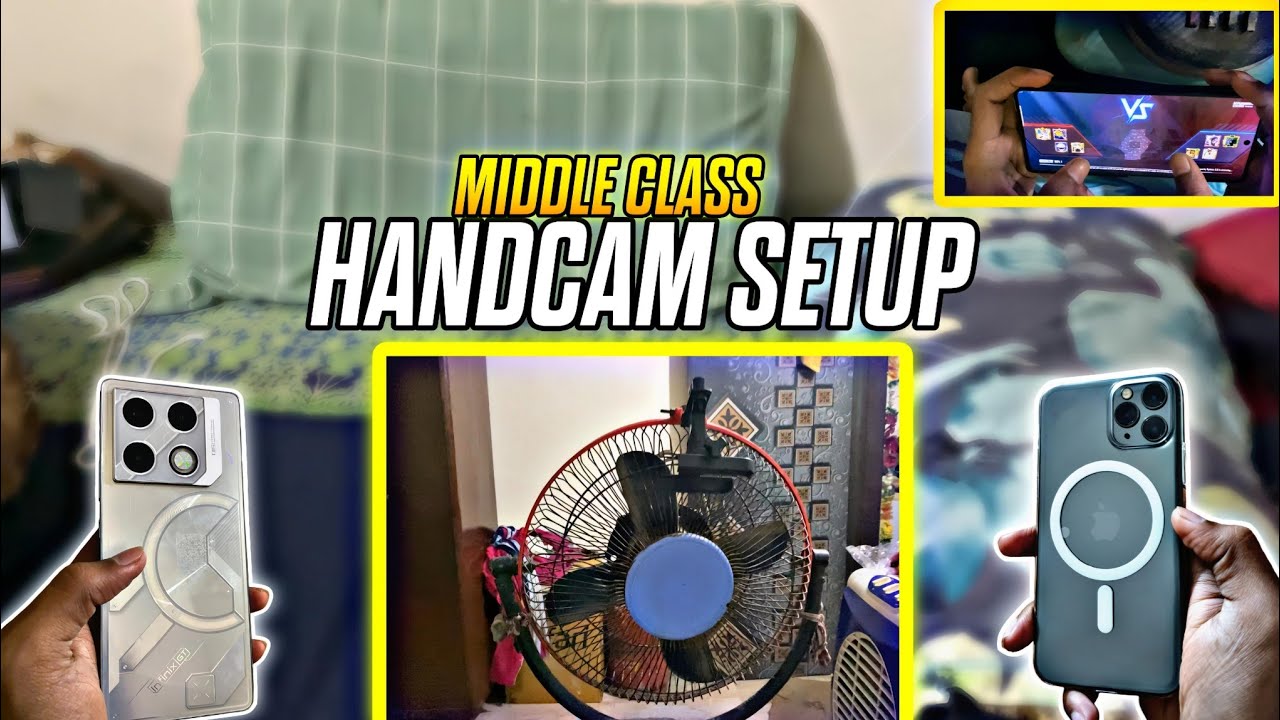My Gaming Handcam Setup 😊 | middle class Handcam Setup 4 finger claw ️ ...