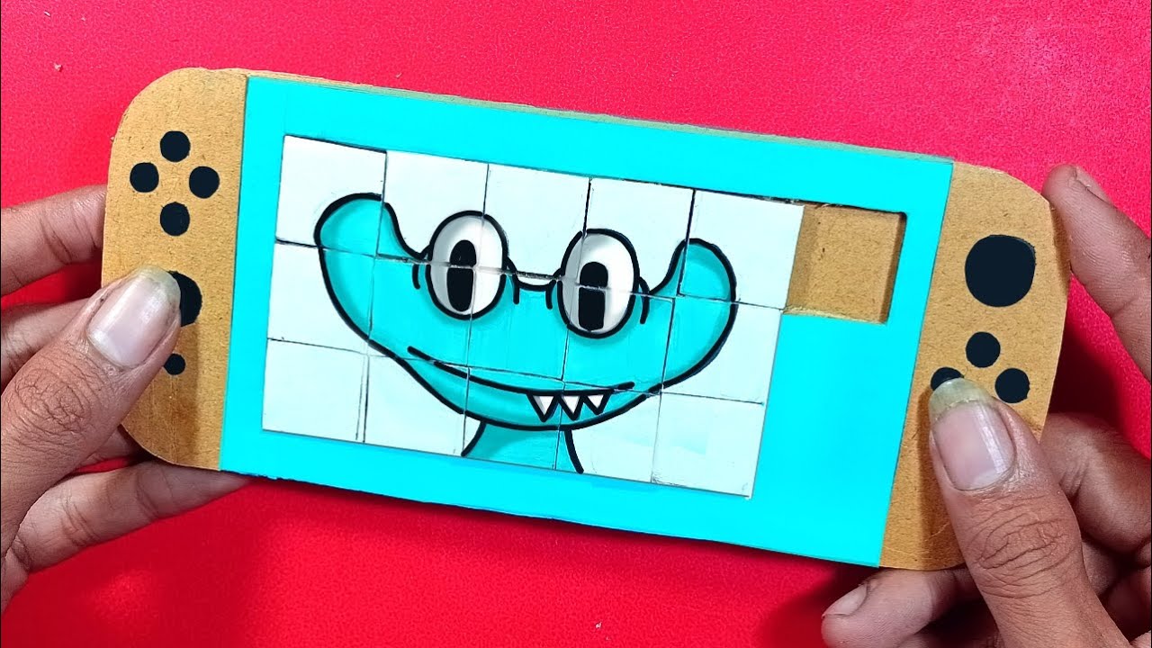 DIY TUTORIAL Nintendo Switch Cardboard Cyan Rainbow Friends Chapter 2 ...
