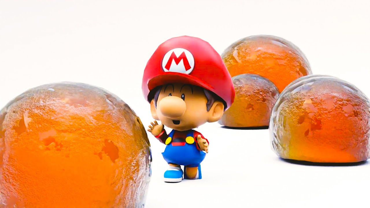 Mario, Baby Mario Vs Giant Balls | Softbody Simulation | Baby Mario ...