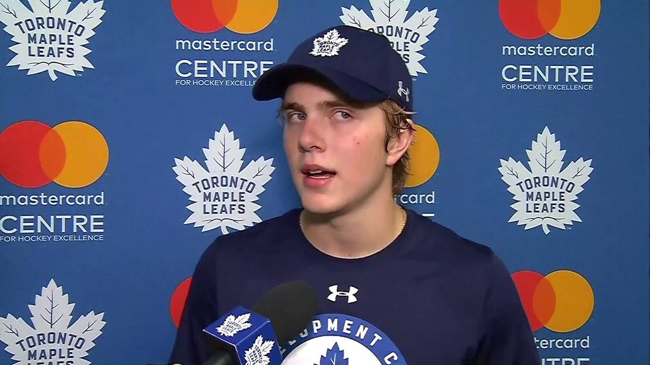 Maple Leafs Development Camp: Riley Stotts - June 30, 2018 - YouTube