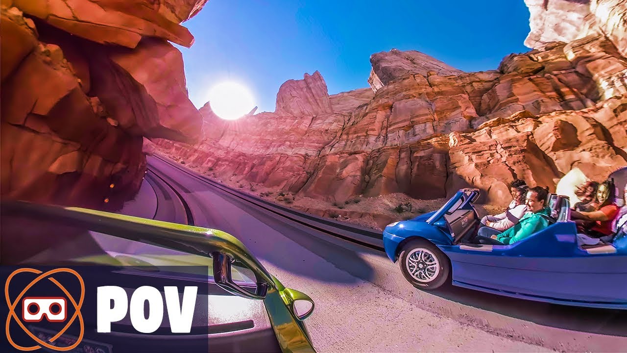 [4K] Cars Ride Disneyland California POV - DCA Radiator Springs Racers ...