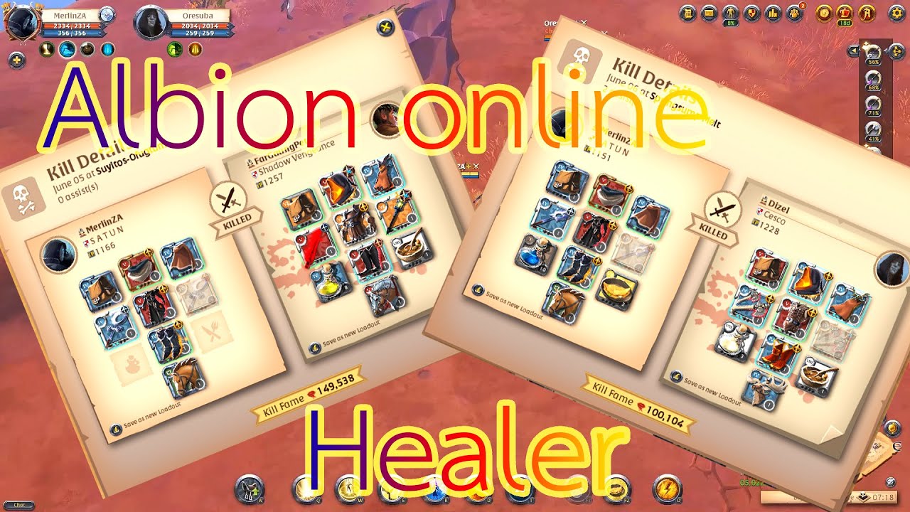 Albion Online Healer เหลี่ยมพระตัวร้าย - YouTube