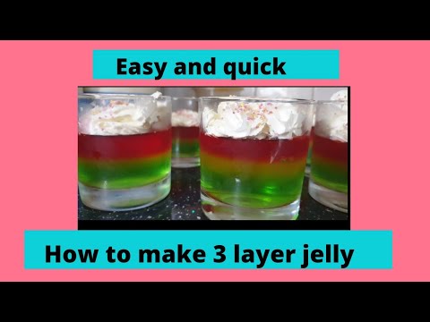 How to make three layer jelly || easy and quick tutorial || kids ...