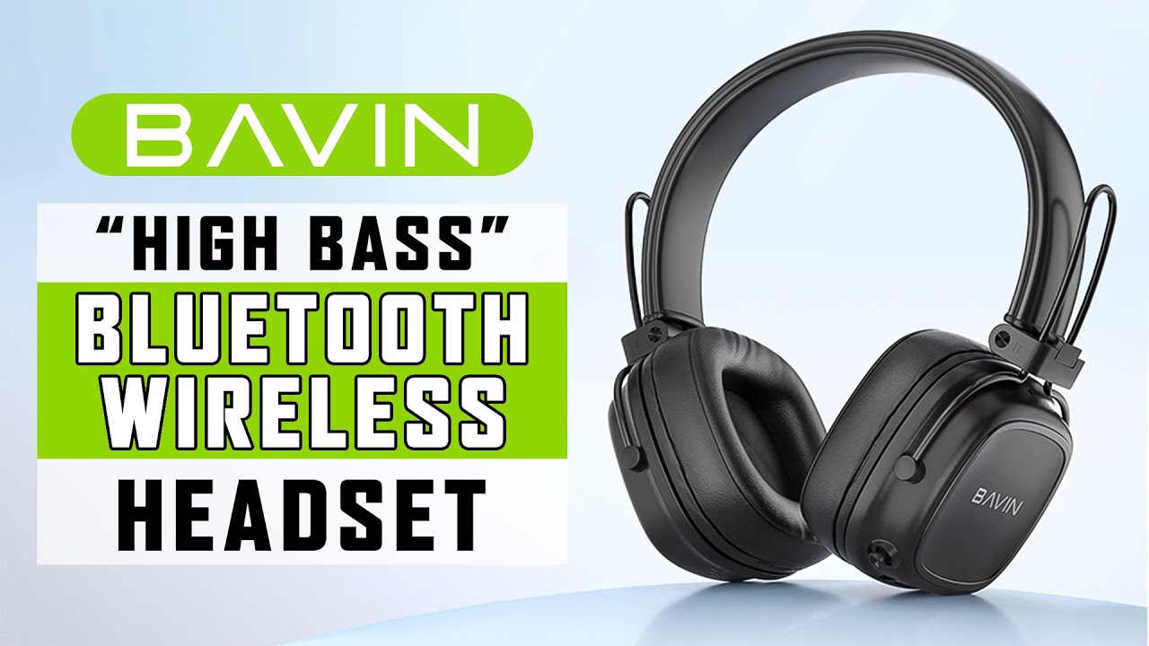 BAVIN BH57 Hi-Fi Wireless Headset w/ High-Fidelity 360 Audio Type-C ...