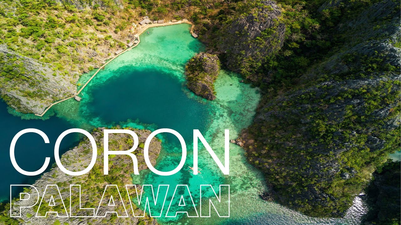 MOST BEAUTIFUL ISLAND EVER - Coron Island From the Sky - drone video ...