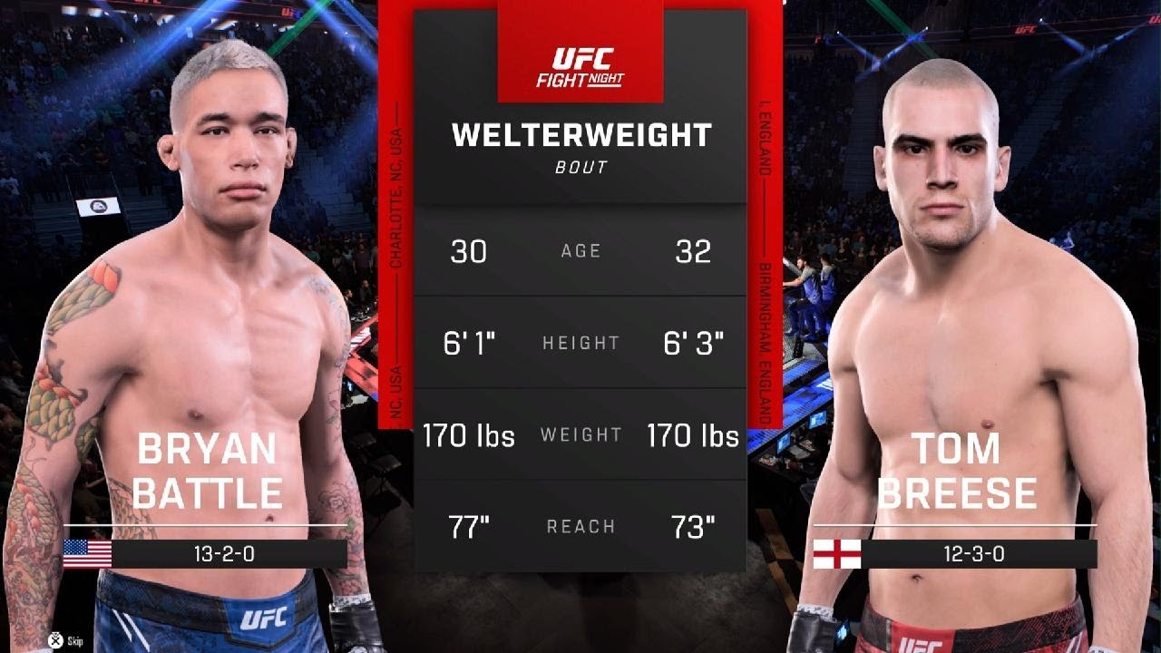 UFC 5 Bryan Battle Makes His Video Game Debut - YouTube