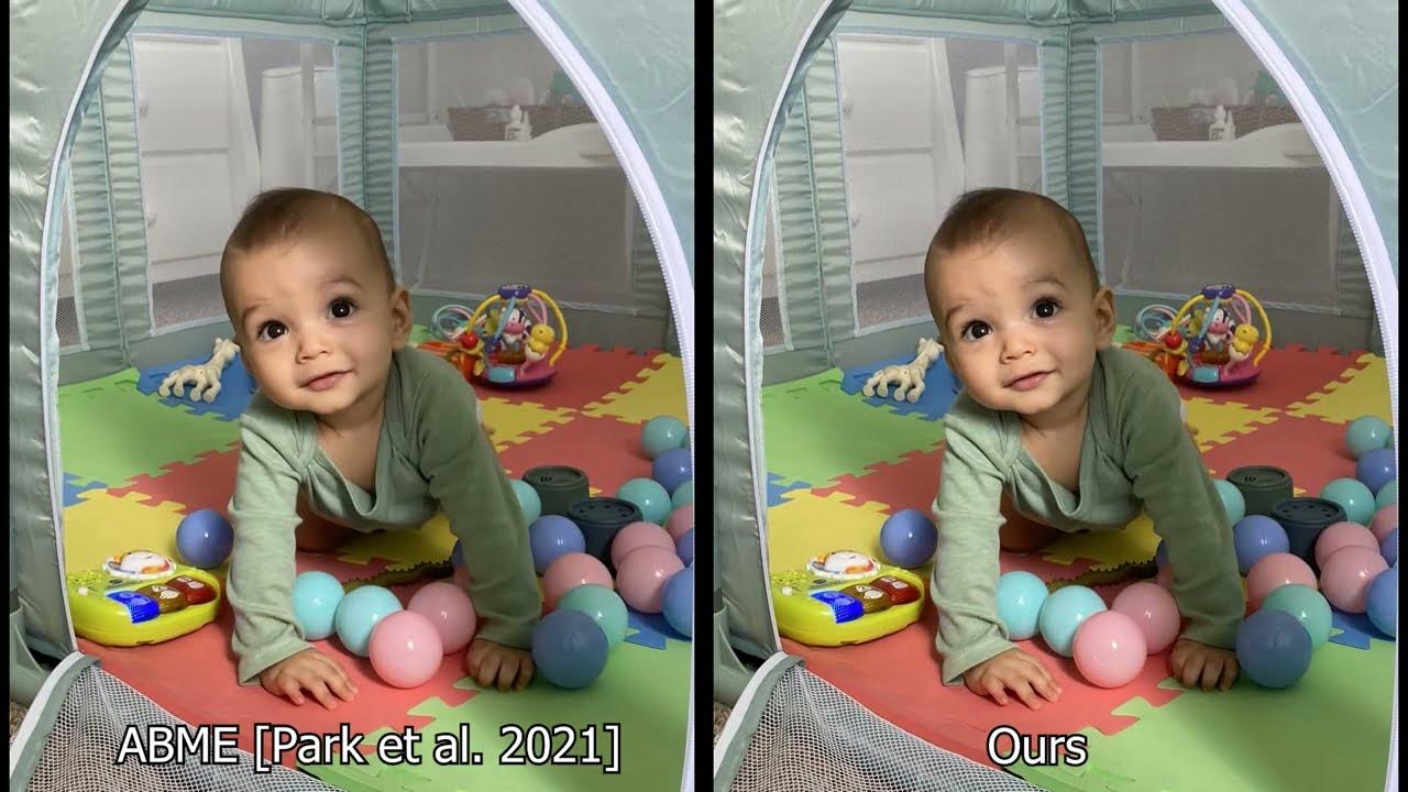 Frame Interpolation for Dynamic Scenes with Implicit Flow Encoding - YouTube