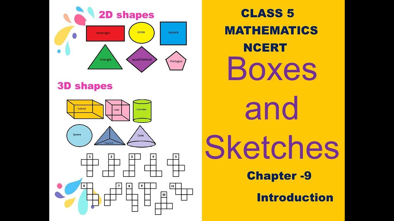 Boxes and sketches - Introduction video/ 3-d and 2-d shapes ...