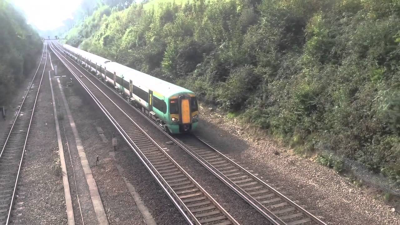 Trains at Balcombe and Copyhold Junction HD - YouTube
