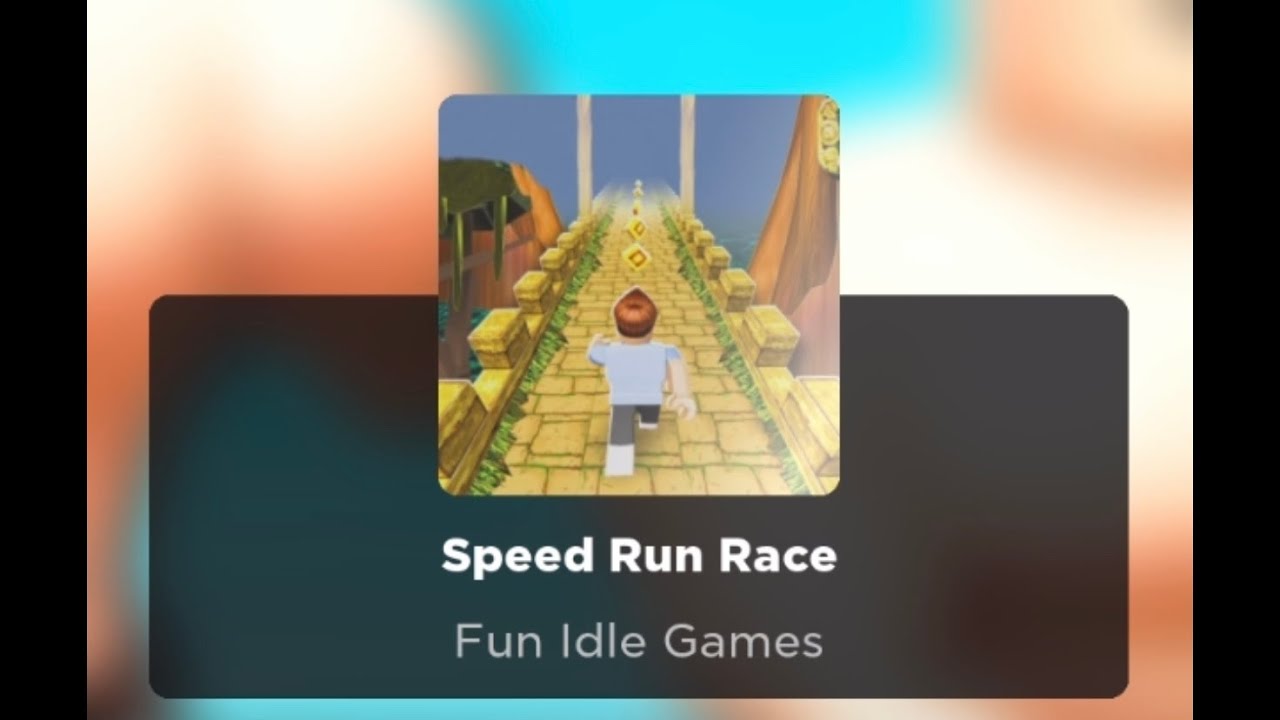 Roblox _ Speed Run Race - YouTube