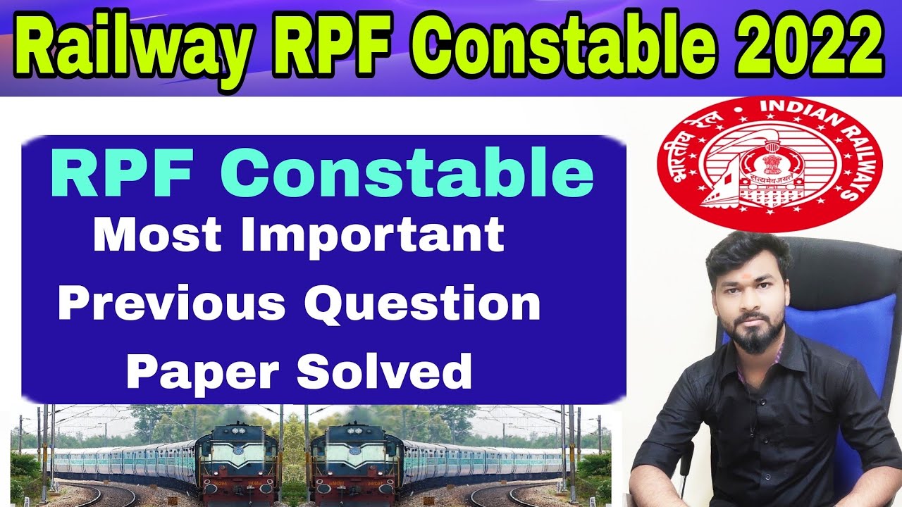Railway RPF Constable || Previous Old Question Paper Solved || Most ...