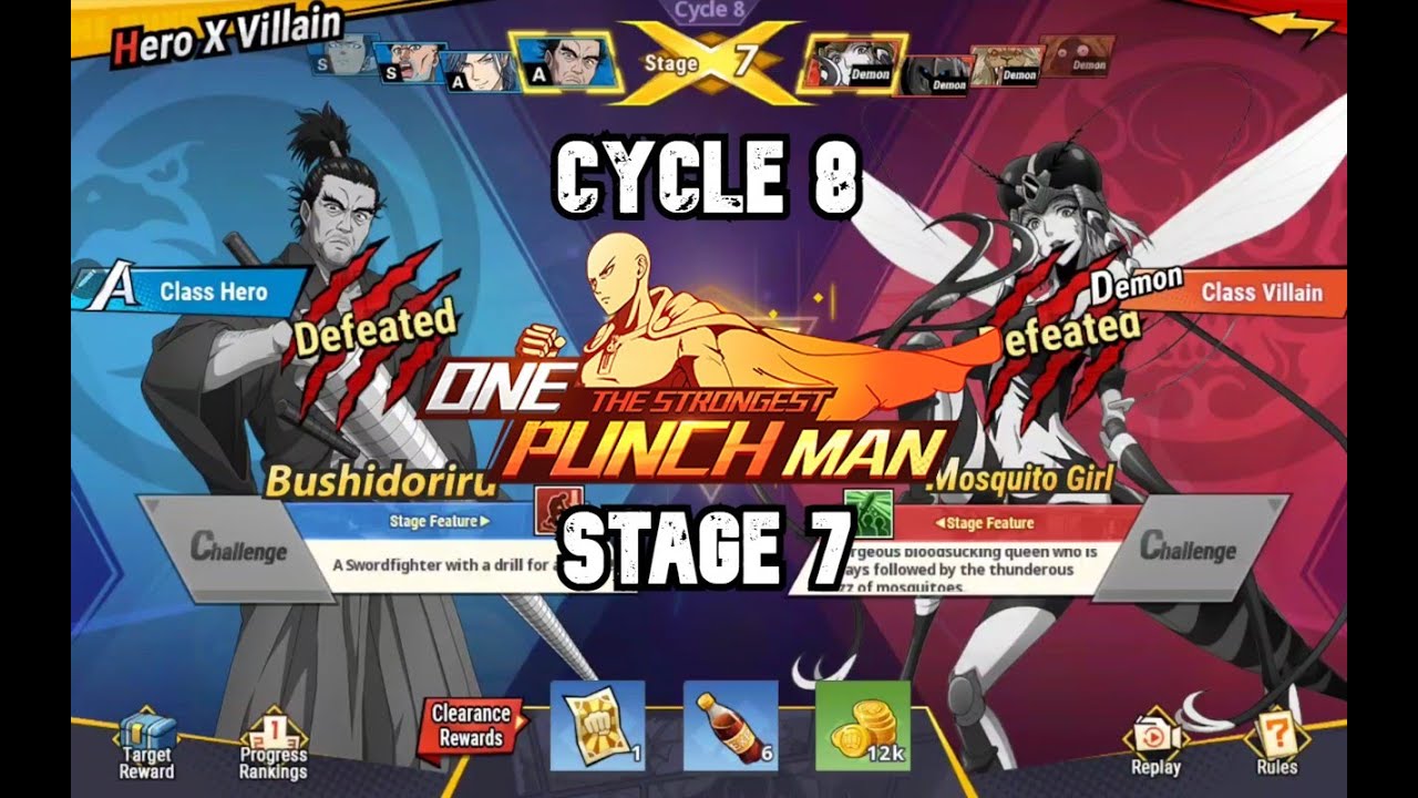 Hero X Vilnian Cycle 8 Stage 7 One Punch Man: The Strongest - YouTube
