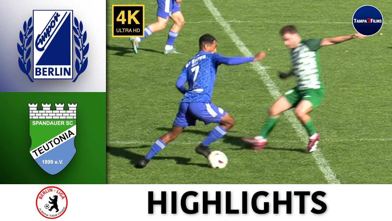 HIGHLIGHTS | SV Empor Berlin - SSC Teutonia 1899 | Berlin-Liga | 8 ...