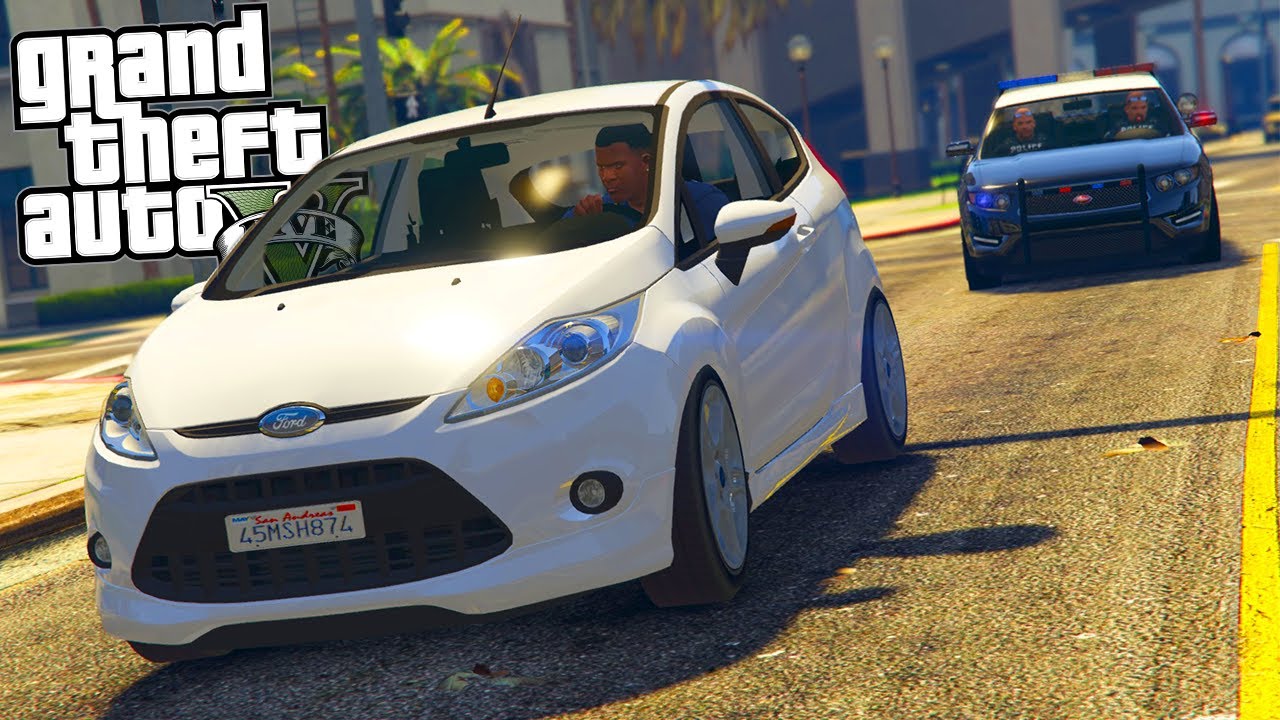FUGA DE FORD FIESTA 2008 - GRAND THEFT AUTO V - GTA V MODS - YouTube