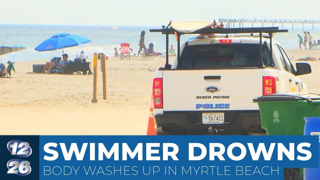 Drowned swimmer's body washes up in Myrtle Beach - YouTube