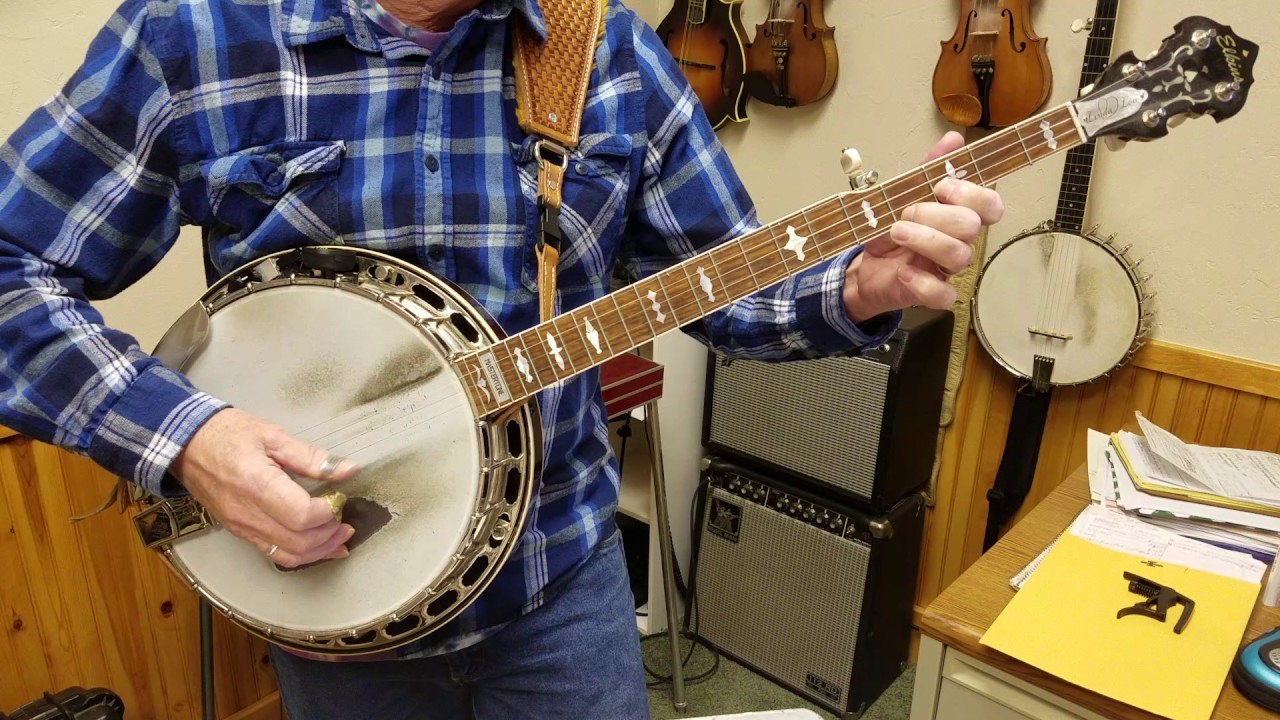 Banjo G Scale from F chord shape - YouTube