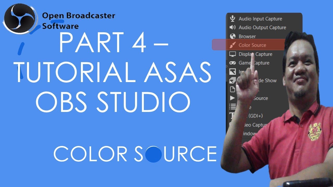 Part 4/20 OBS STUDIO- Color Source |Cara Terbaru Setting Color Source ...