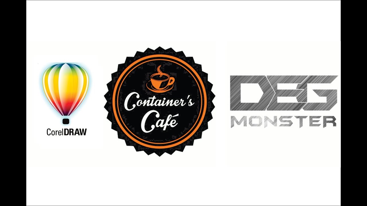 CorelDraw Criando Logo #2 Container's Café - YouTube