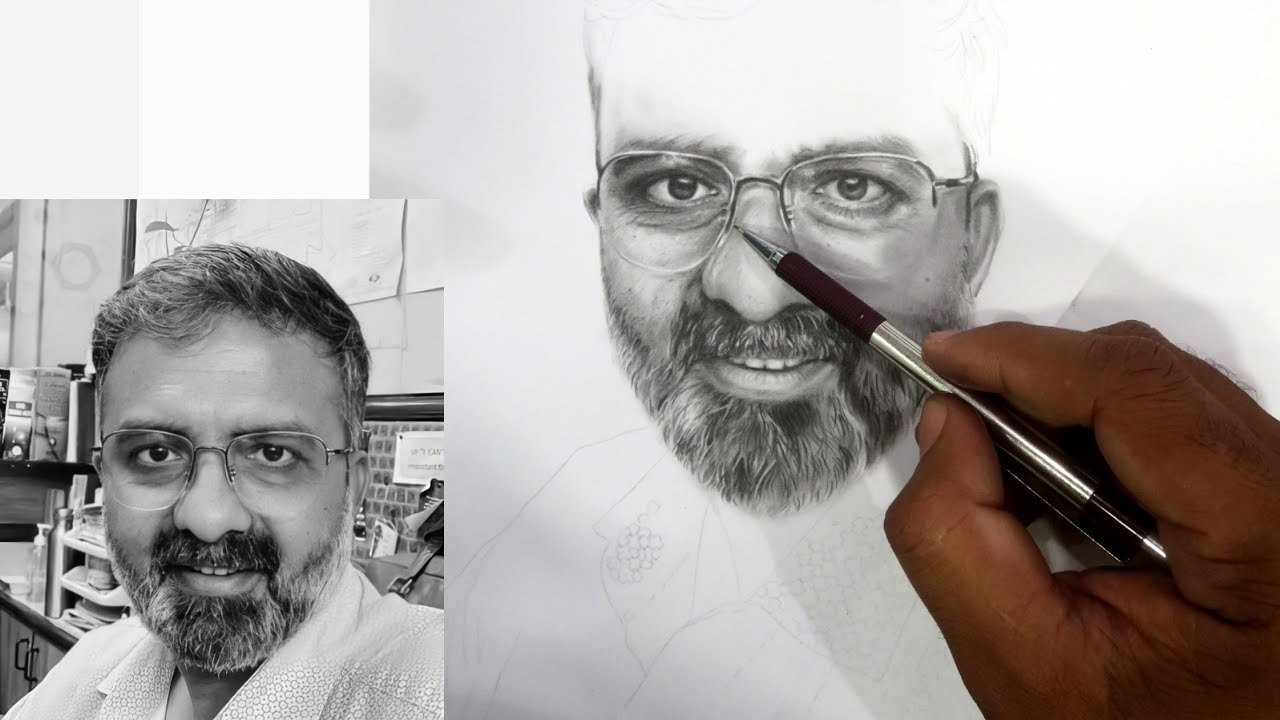 REALISTIC PENCIL DRAWING / How To Shade a Face / By Nelson Sinda - YouTube