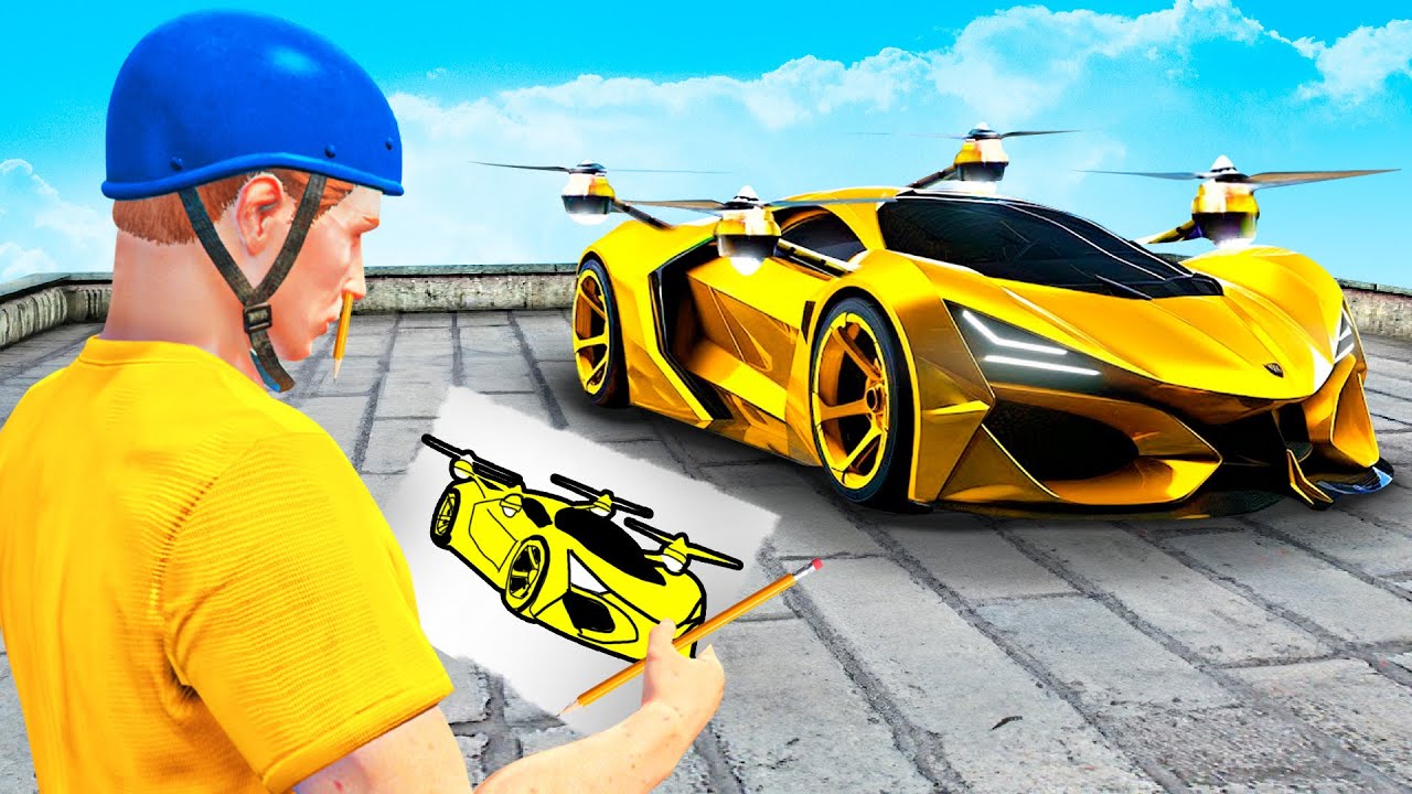 GTA 5 But Whatever You Draw Comes to Life 2! - YouTube