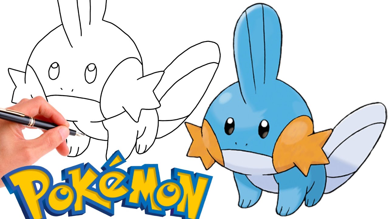 How To Draw MUDKIP POKEMON #258 | Generation 3 - YouTube