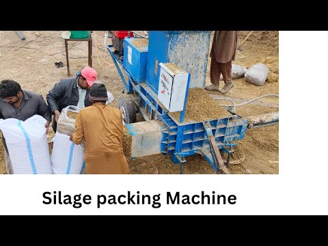 Dry Fodder Block Macking Machine |Silage Belar Machine - YouTube
