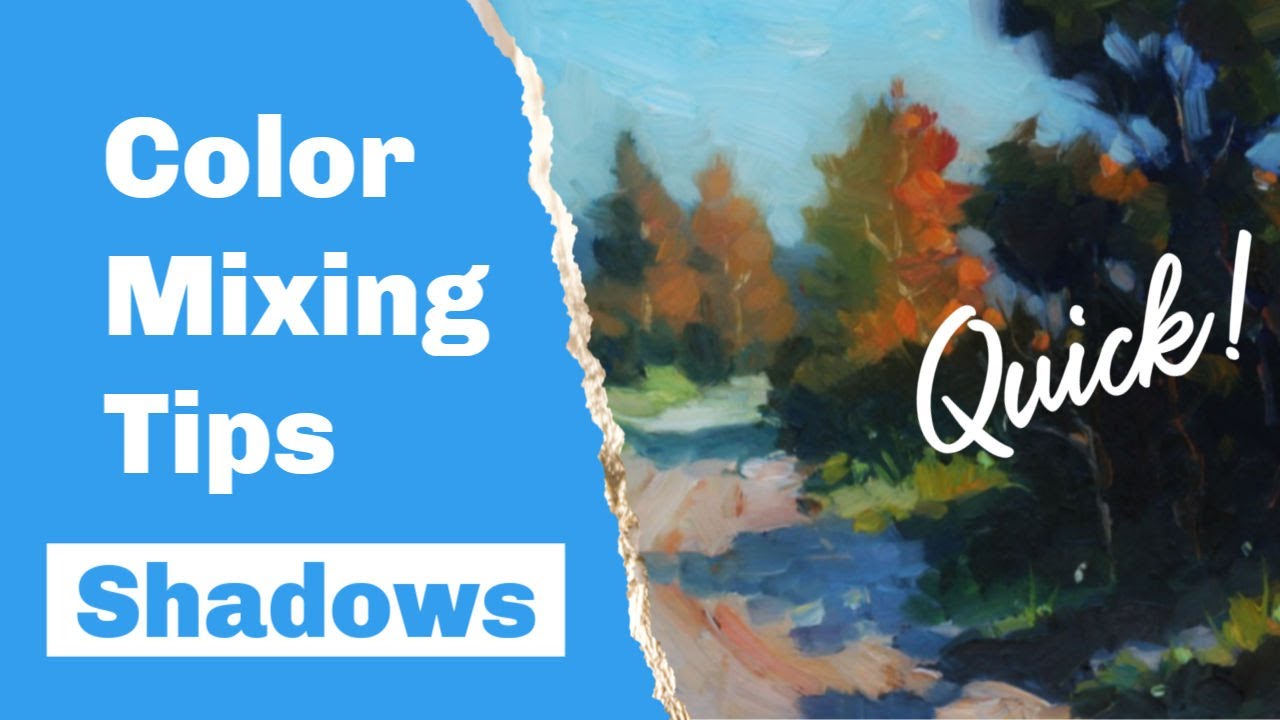 Mixing Beautiful Shadow Colors (Oil and Acrylics) - YouTube