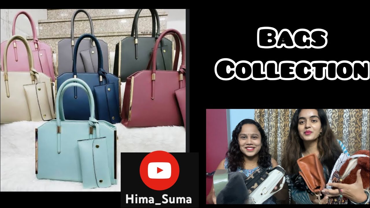 Bags collection🛍 | hima_suma | review with price #shopping #sisters # ...