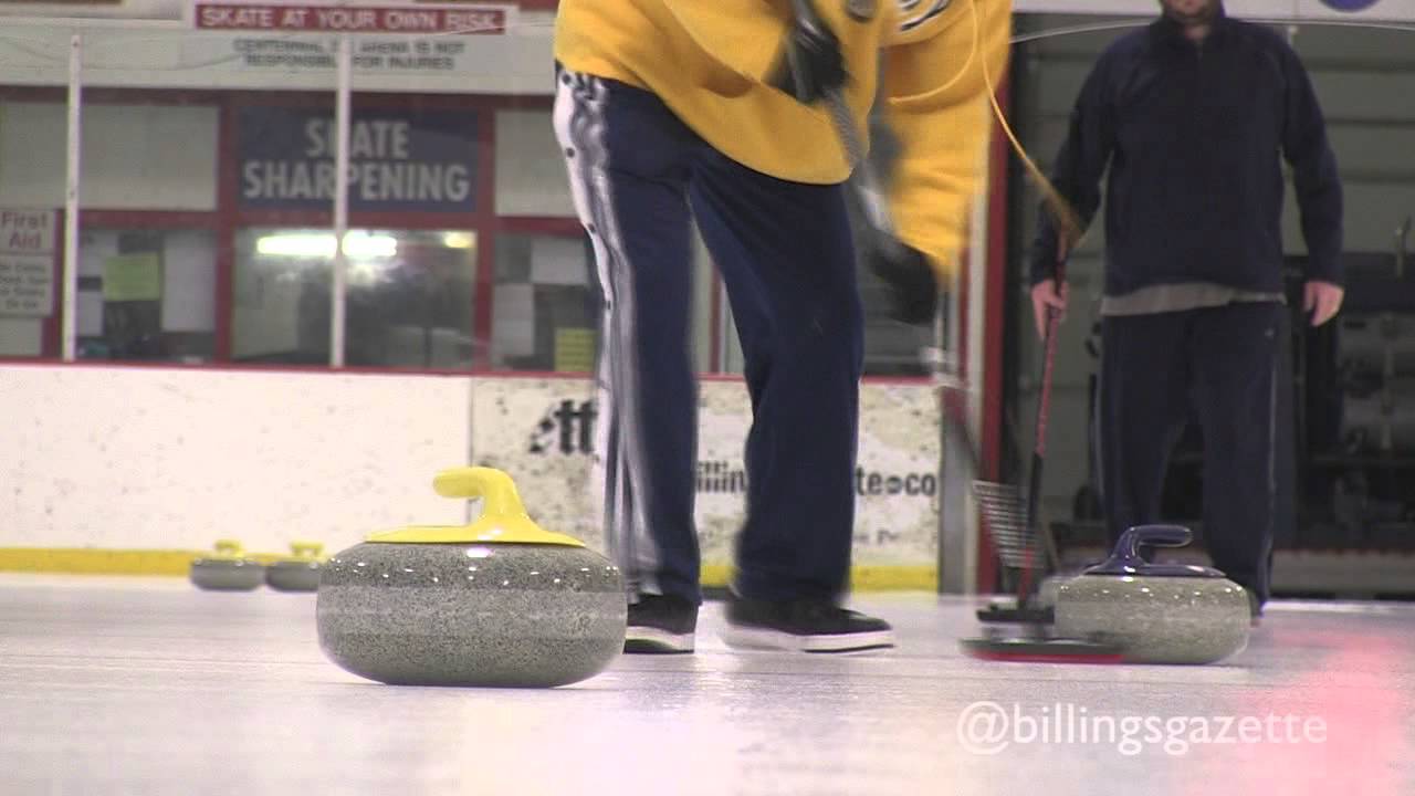 Up and coming curling club slides across Centenial ice - YouTube