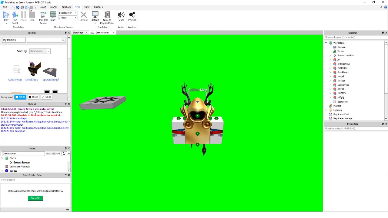 Roblox - How to make a model of your character - YouTube