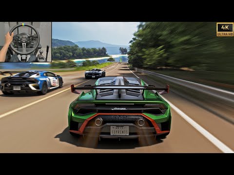 Lamborghini Huracan STO (1330HP) VS Hypercars! | Forza Horizon 6 Steering Wheel