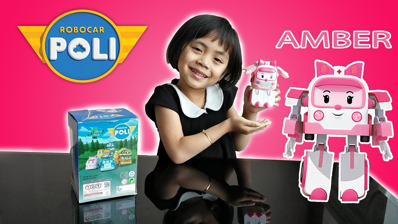 Robocar Poli Amber Unboxing | Mainan Robocar Poli Amber - YouTube