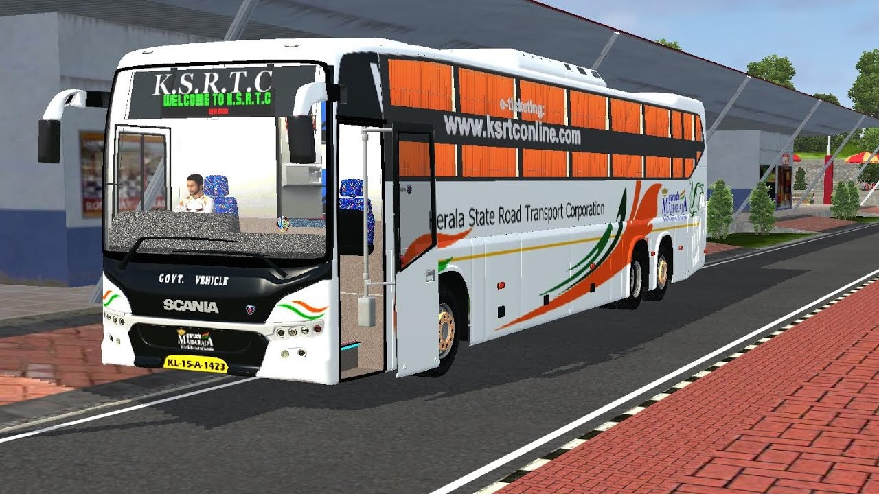 Realistic Ksrtc Garuda Scania Cabin View In BUSSID @90SKIDSGAMING8 ...