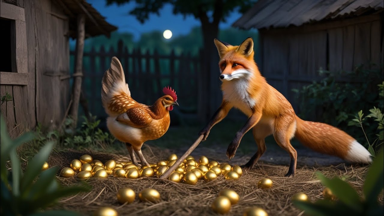 The Cunning Fox 🦊 Stole All the Golden Eggs🥚 of the Magical Hen 🐓 ...
