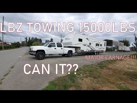 Towing 15000 LBS with my Duramax LBZ - YouTube