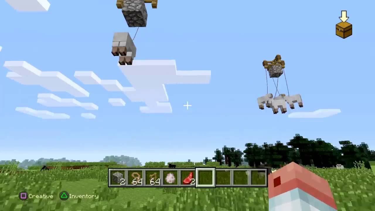 Minecraft:(hilarious) How to hang sheep or any animal - YouTube