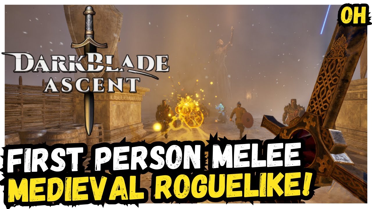 First Person MELEE Medieval Roguelike! Darkblade Ascent! - YouTube