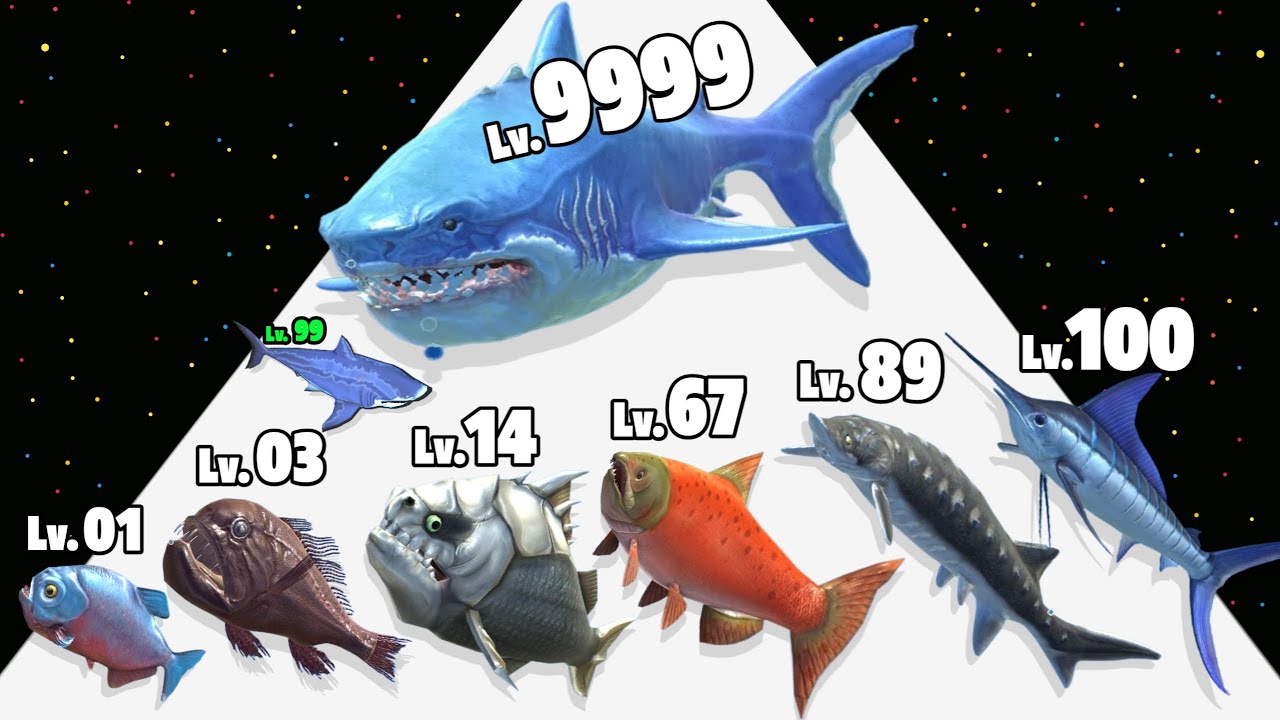 Hungry Fish Evolution - Level Up Fish Max Level Gameplay (Fish ...