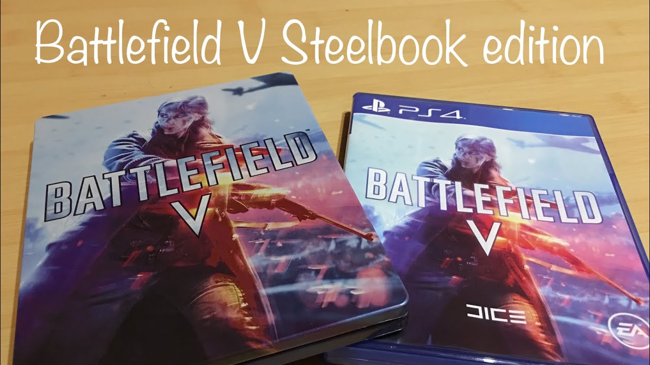 Battlefield V Steelbook edition PS4 unboxing - YouTube