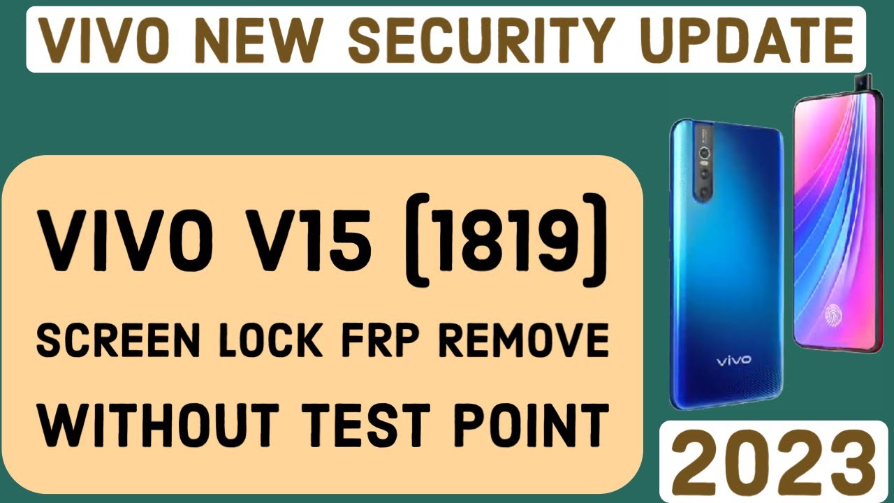 VIVO V15 (1819) NEW SECURITY WITHOUT TEST POINT All PASSWORD PATTERN ...
