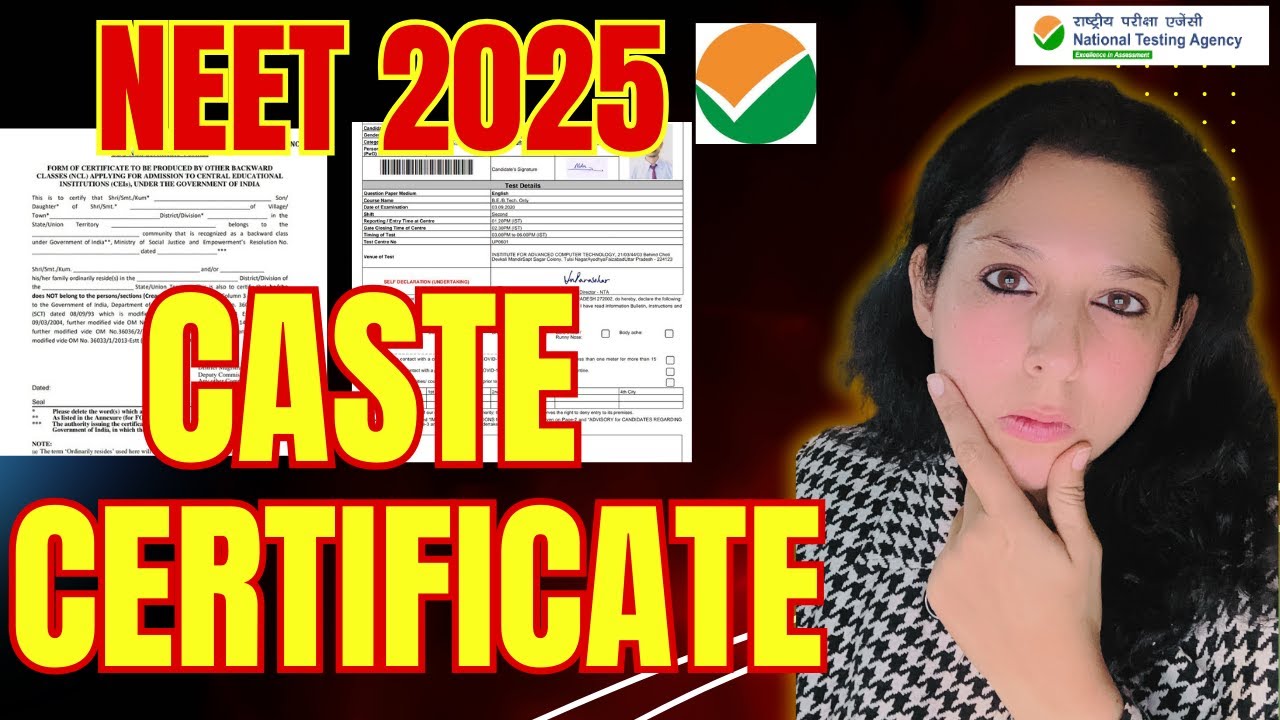 NEET 2025 Latest Update | Caste Certificate Mandatory For Application ...