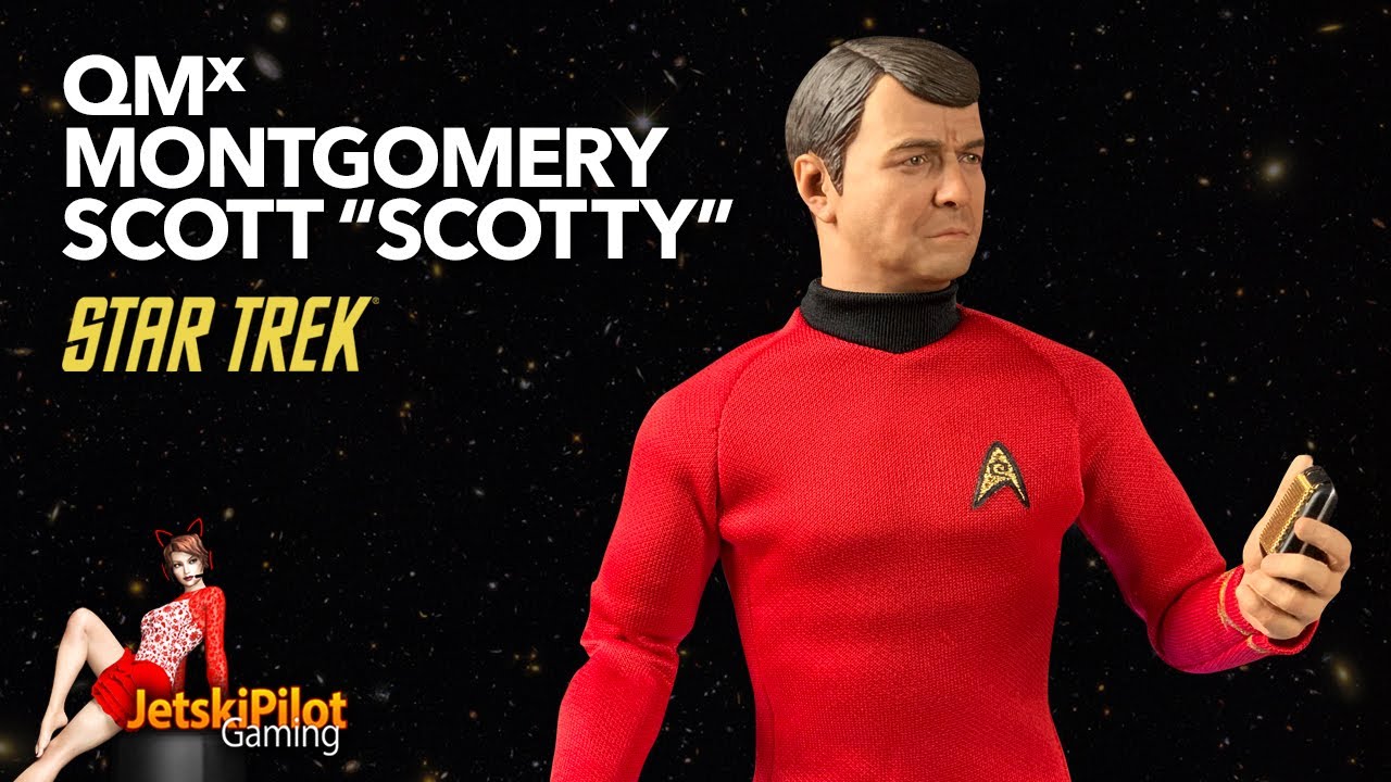 QMx Star Trek: TOS Scotty 1/6 Scale Figure Unboxing and Review - YouTube