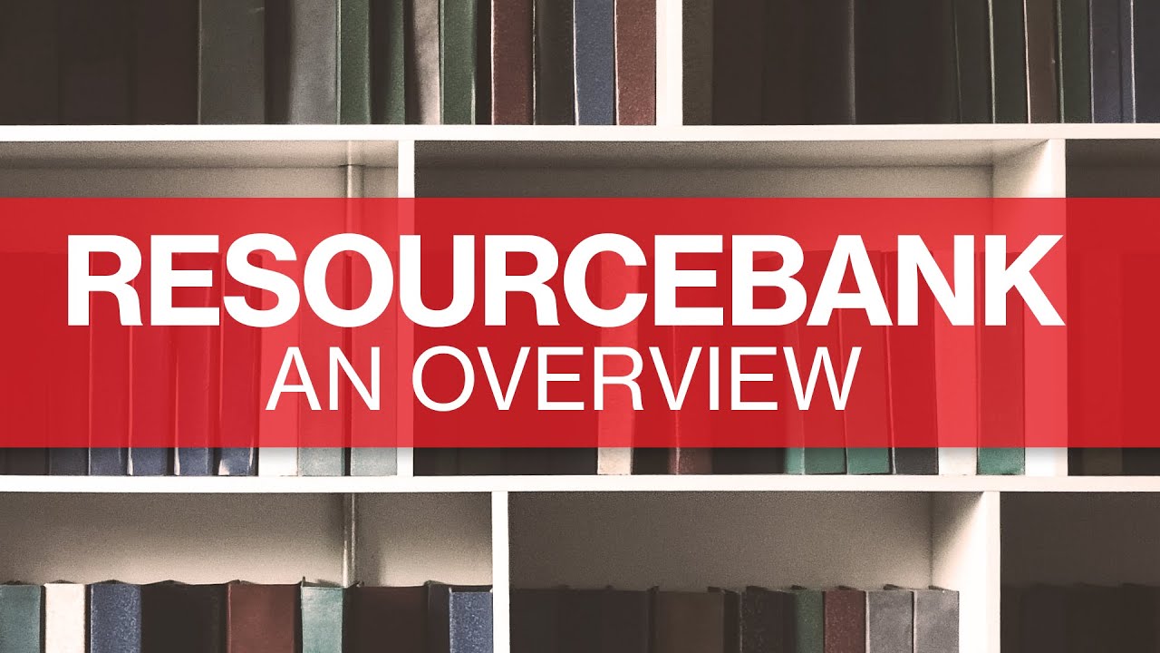 Resourcebank: An Overview - YouTube