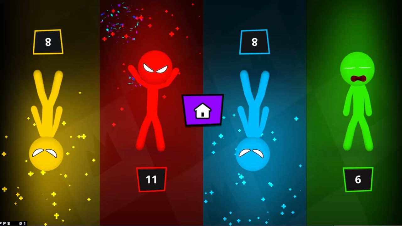 PERFECT WIN !!! The best mini-game tournament !! Stickman Party 2 3 4 ...