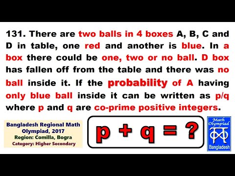 (Q.211) BDMO Question Solution Regional, 2017 || Combinatorics and ...