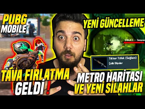 TAVA FIRLATMA ve YENİ METRO MODU GELDİ! PUBG Mobile Yeni Güncelleme (Yeni Silahlar ve Yeni harita)